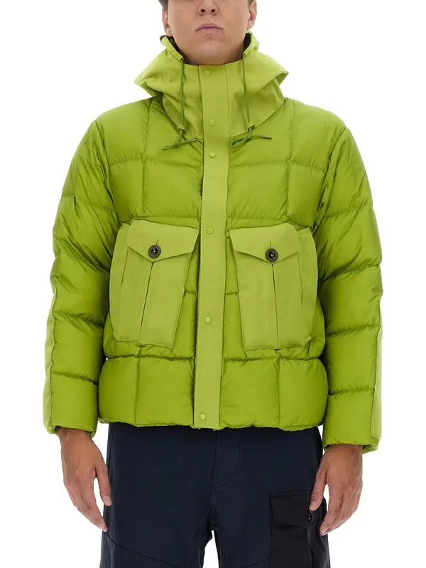 TEN C Tempest Combo Down Jacket - Green