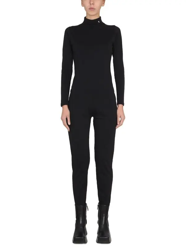 Raf Simons High Neck Slim Fit Jumpsuit - Black