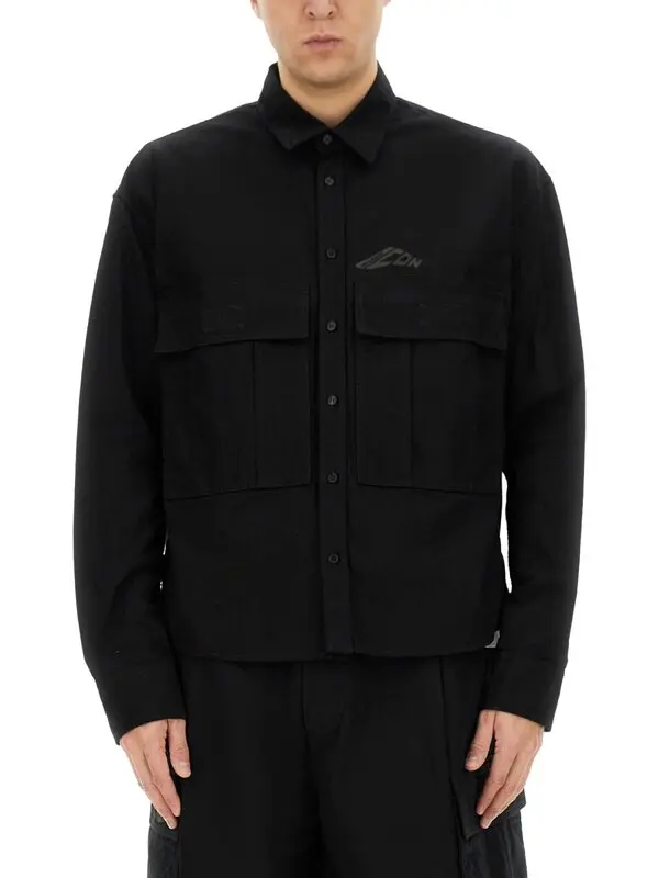 Dsquared2 Icon New Generation Ripstop Cropped Shirt - Black