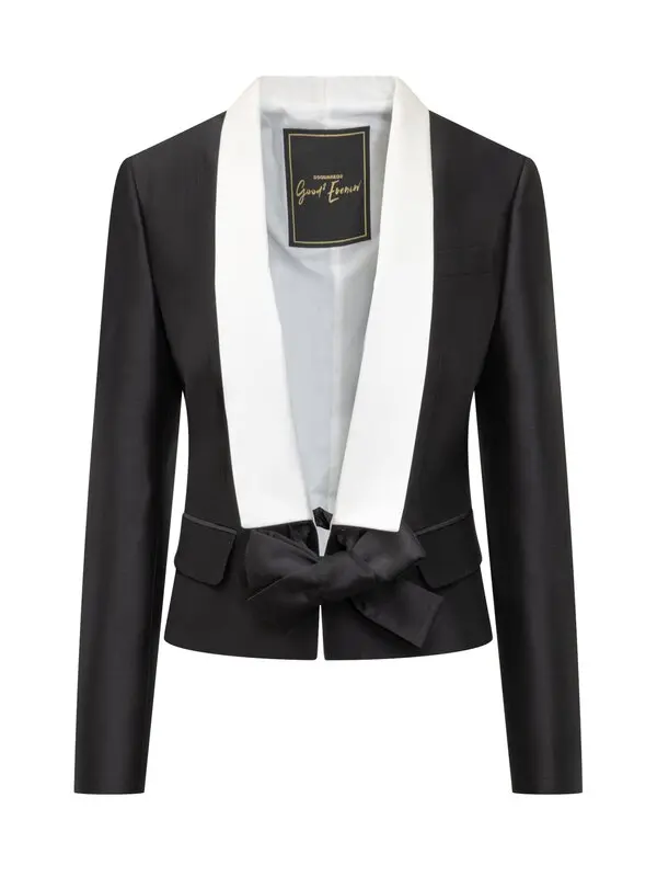 Dsquared2 Shawl Collar Bow Blazer