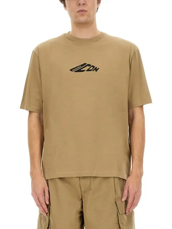 Dsquared2 New Generation Loose Fit T-shirt - Beige