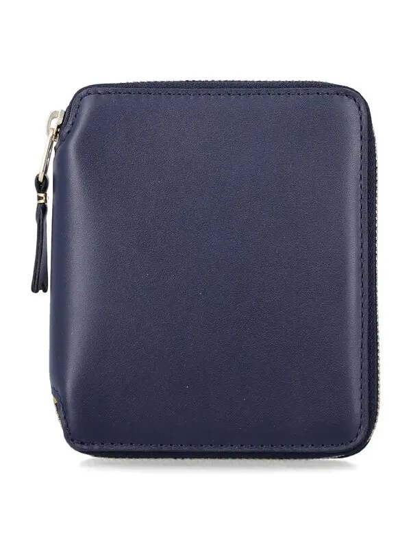 Comme Des Garçons Classic Zip-around Wallet 12cm X 10.5cm - Blu
