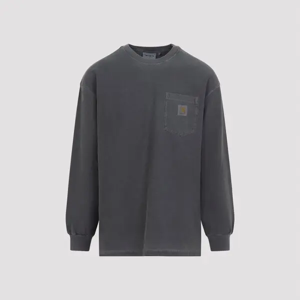 Carhartt Work In Progress Loose Pocket T-shirt With Long Sleeves For - Black