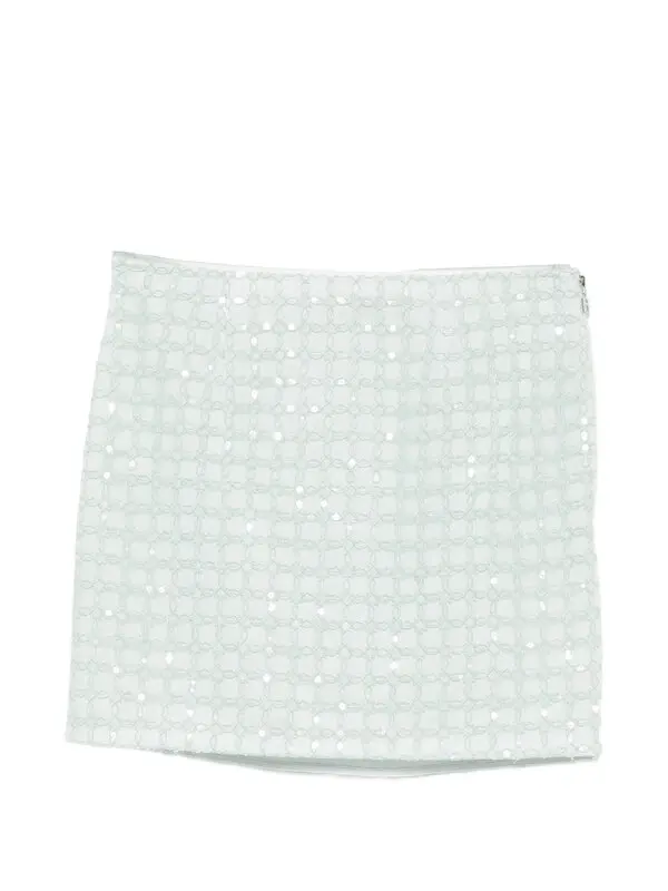 ROTATE BY BIRGER CHRISTENSEN Mini Skirt With Zipper Closure - Verde