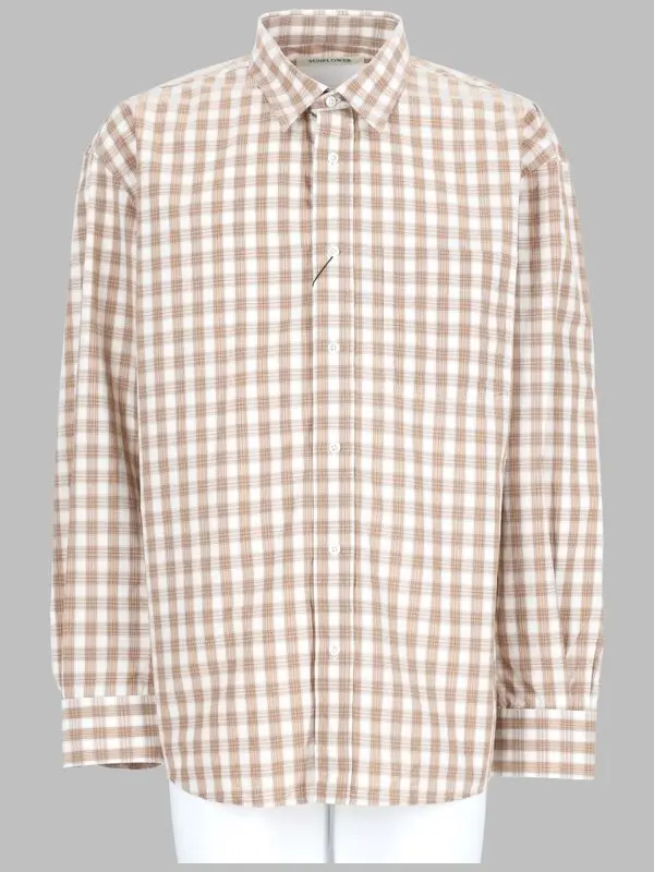 SUNFLOWER Print Button-up Shirt For - Beige