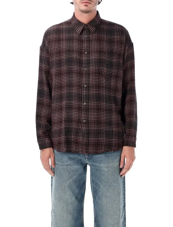 SUNFLOWER Plaid Button-up Shirt - Rosa