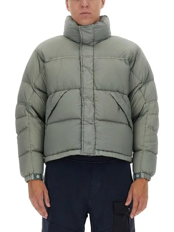 TEN C Quilted Puffer Jacket - Grey