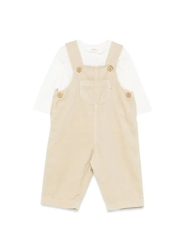 TEDDY & MINOU Cotton Blend Mini Two-piece Suit - Beige
