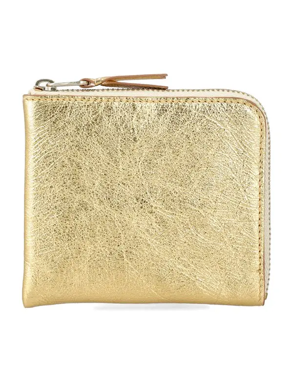 Comme Des Garçons Gold Line Mini Zip Wallet - Oro