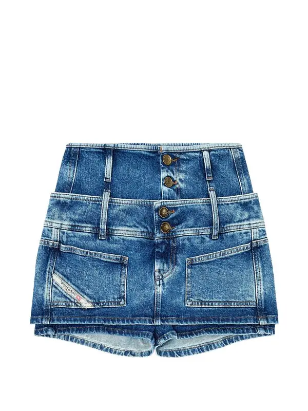 DIESEL® Double Belt Design Mini Skort - Blu