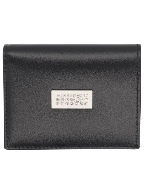 MAISON MARGIELA Leather Card Holder Wallet - Black