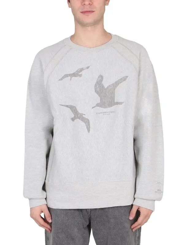 Engineered Garments Crewneck Sweatshirt With Graphic Print