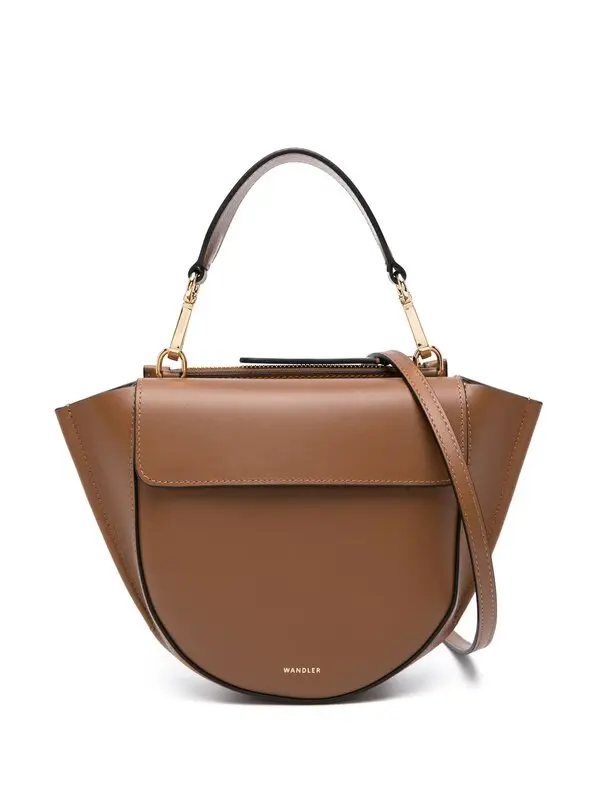 WANDLER Elegant Mini Leather Bag With Detachable Strap 27 X 17.5 X 5 Cm