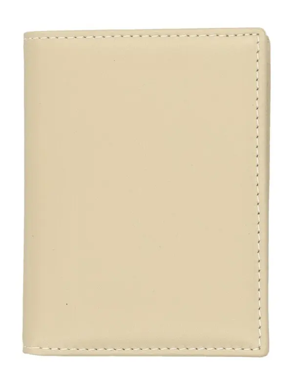 Comme Des Garçons Leather Classic Cardholder - Beige