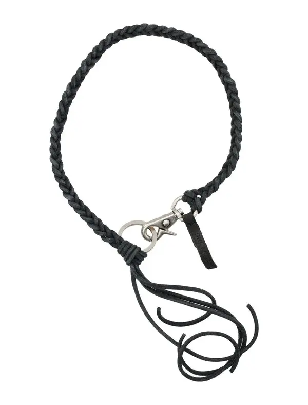 Our Legacy Mini Keychain In Premium Cow Leather - Black