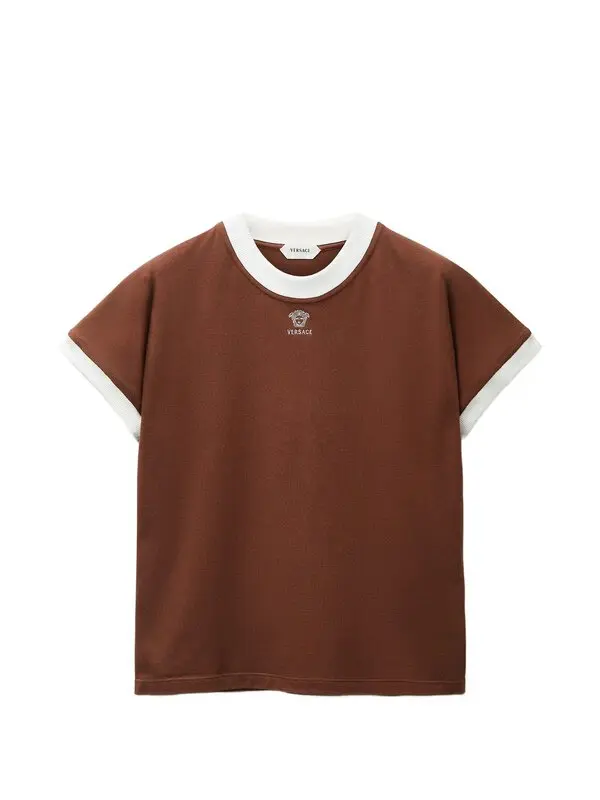 Versace Embroidered Medusa Logo Slim Fit T-shirt Size