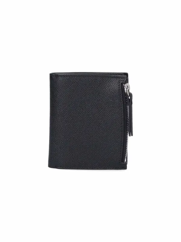 MAISON MARGIELA Leather Bi-fold Wallet - Black