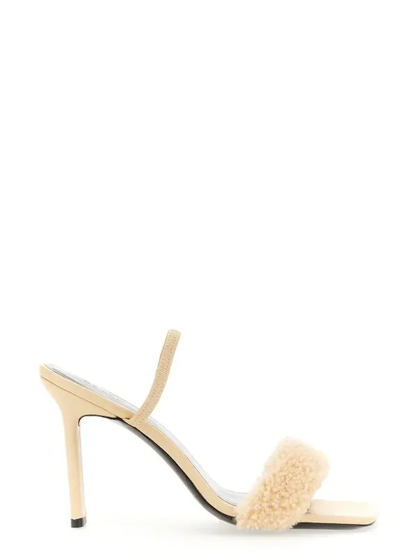 By Far Ada Strappy Stiletto Heel Sandals - Ivory