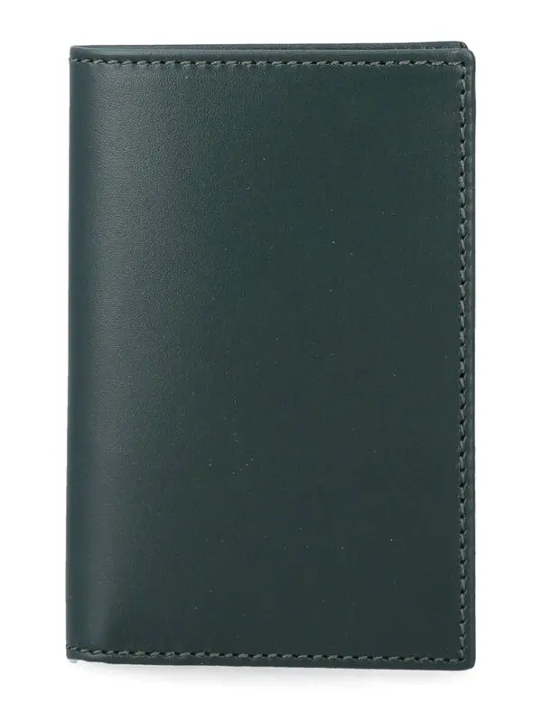 Comme Des Garçons Minimalist Bifold Wallet 10.5 Cm X 7 Cm - Verde