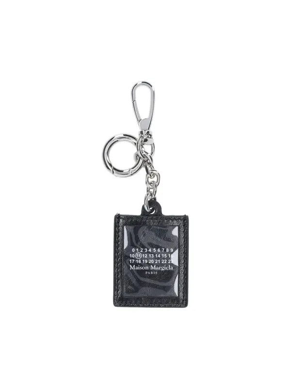 MAISON MARGIELA Leather Logo Keychain
