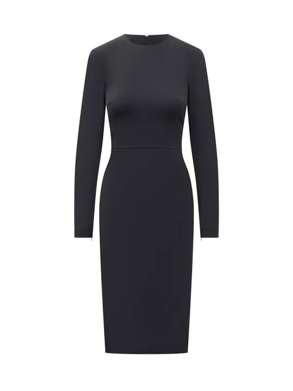 Victoria Beckham Tailored Long Sleeve Dress - Navy
