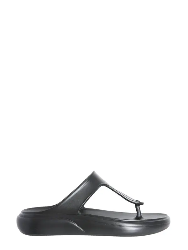 STUART WEITZMAN Mini T-strap Slide Sandal - Black