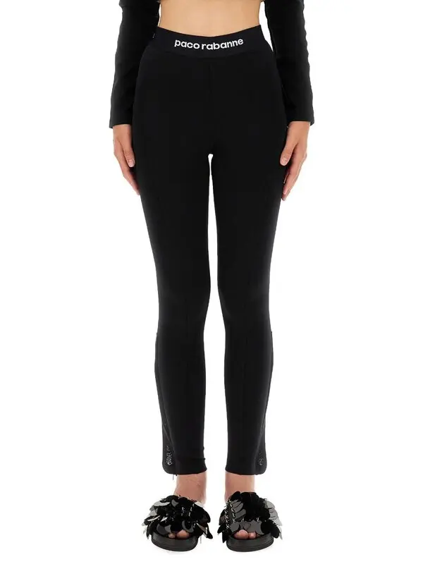 Rabanne Slim Fit Logo Trousers