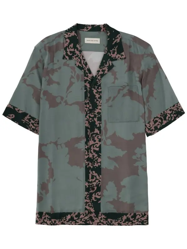 Dries Van Noten 01310-carltone 3084 Shirt - Green