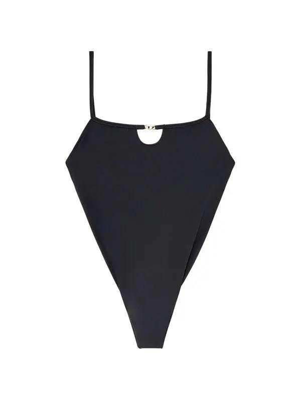DIESEL® Adjustable Mini Bodysuit With Cut-out Detail - Nero