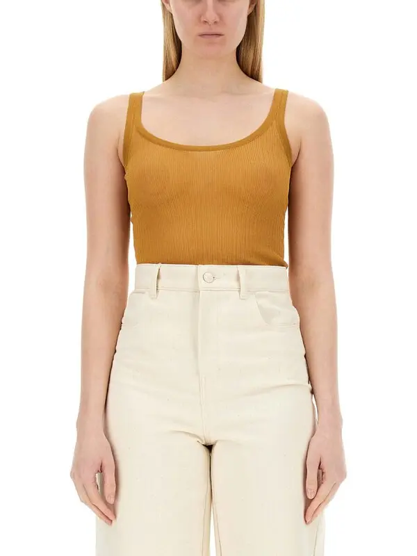 Max Mara Bastia Silk Tank Top - Buff