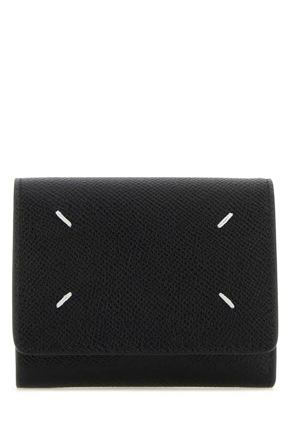 MAISON MARGIELA Four-stitch Tri-fold Wallet - Black