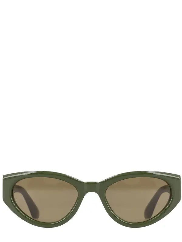 ROTATE BY BIRGER CHRISTENSEN Acetate Cat Eye Sunglasses - Green