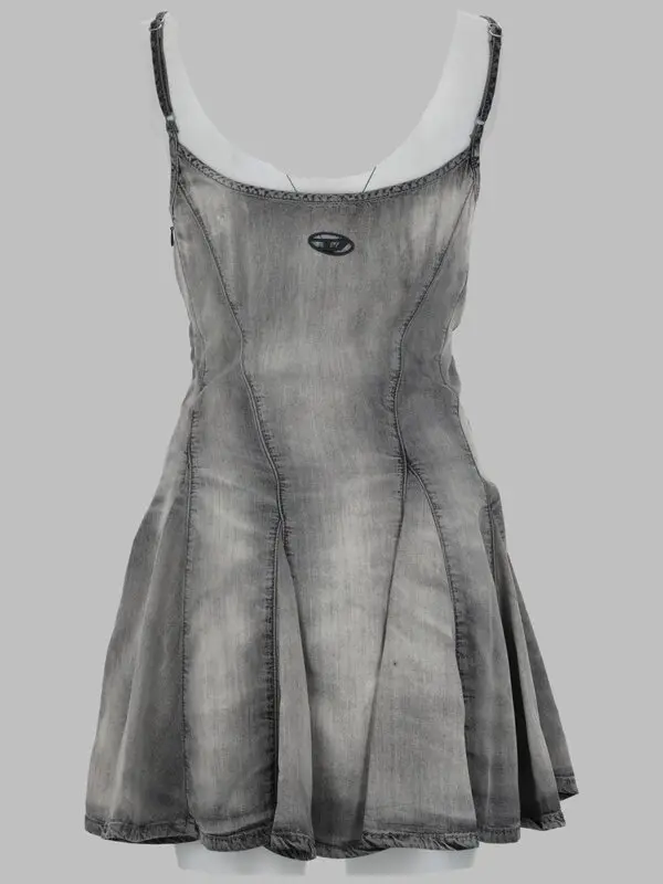 DIESEL® Denim Mini Dress With Logo Detail