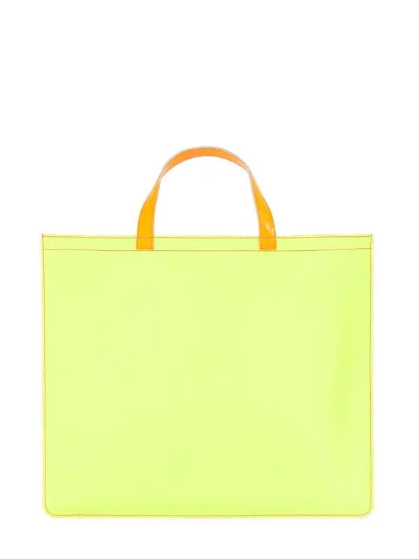 Comme Des Garçons Leather Super Fluo Tote Bag - Multicolour