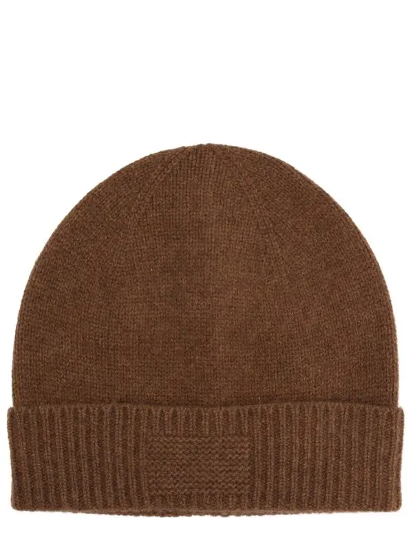 Guest In Residence Cashmere Ribbed Cuff Beanie - Brown