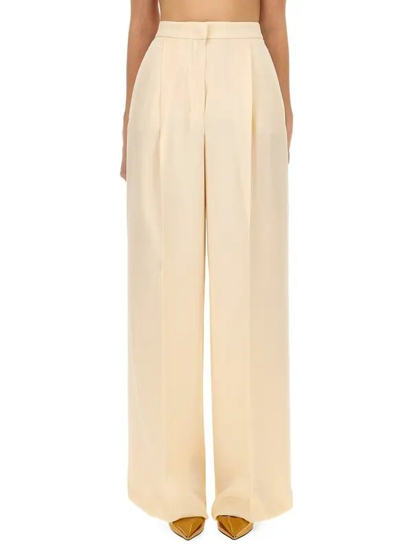 Max Mara Silk Klaus Pants - Beige