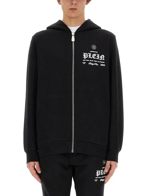 Philipp Plein Sweatshirt With Logo - Black