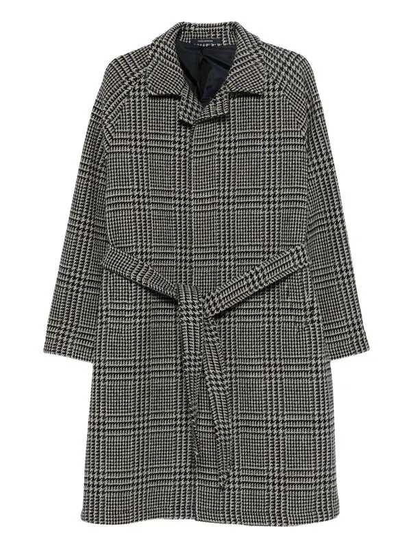 Tagliatore Wool Jacket With Button Closure And Belt Loops