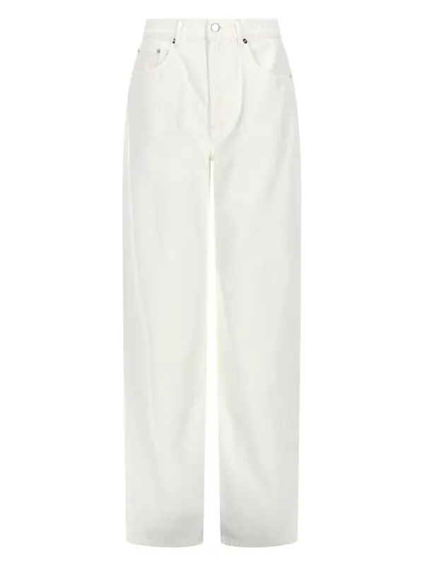 Loulou De Saison Samur Organic Denim Boyfriend Jeans - Ivory