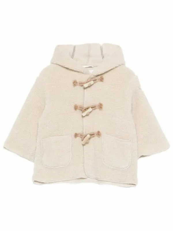 IL GUFO Baby Winter Jacket With Hood And Toggle Closures - Brown