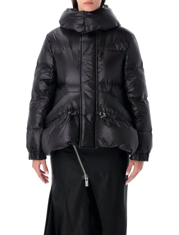 Sacai Removable Hood Quilted Down Jacket - Black