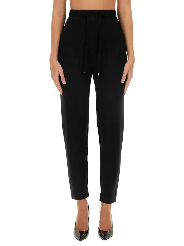 Max Mara Wool Cashmere Trousers - Black