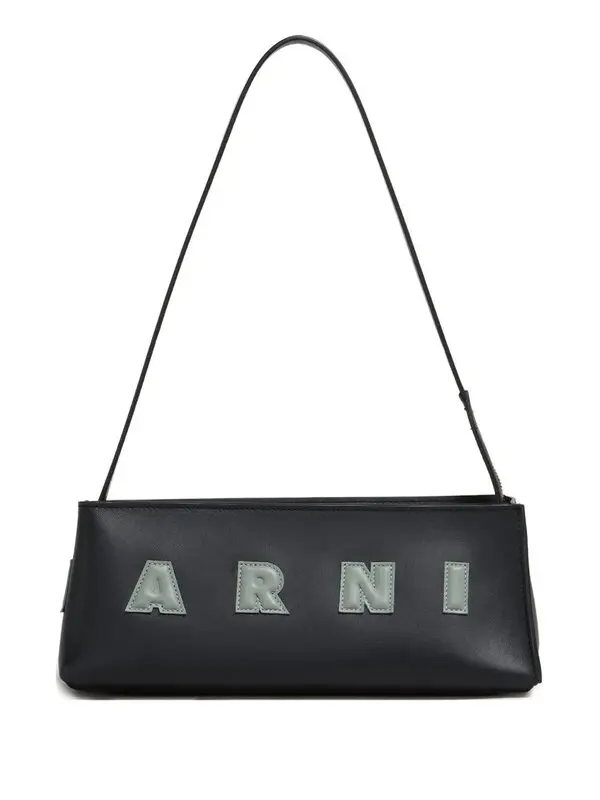 Marni Leather Museo Baguette Bag - Black