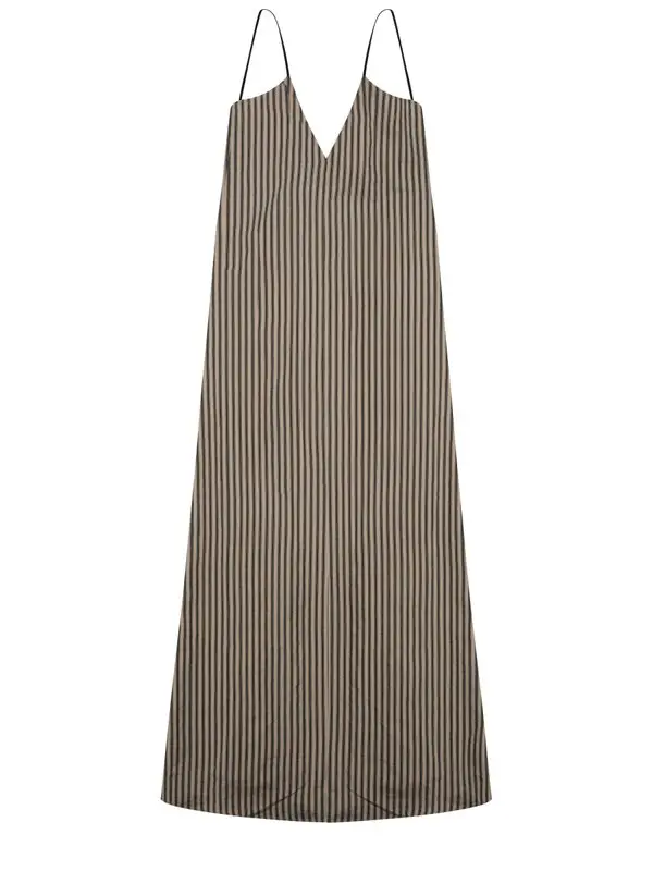 ALYSI Striped Suit Dress - Beige