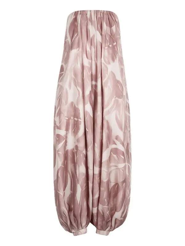 ALYSI Floral Print Wide Leg Trousers - Pink