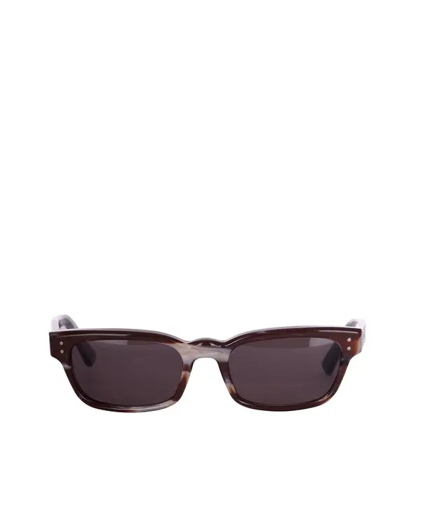 Marni Rectangular Acetate Sunglasses - Brown