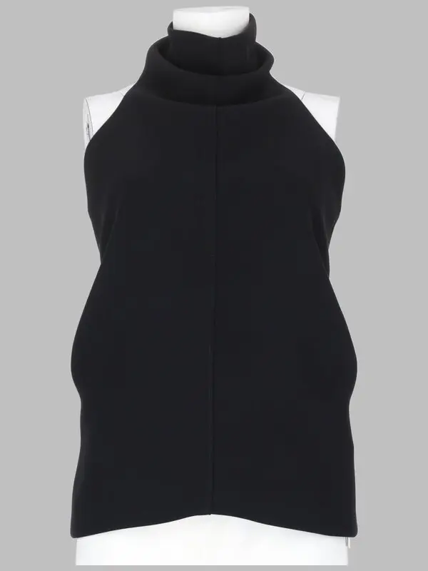 Khaite Fitted Sleeveless Mock Neck Top