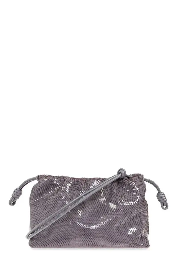 Loewe Mini Sequined Pouch - Grey