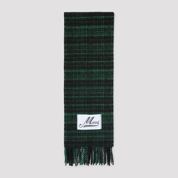 Marni Elegant Wool Blend Scarf - Black