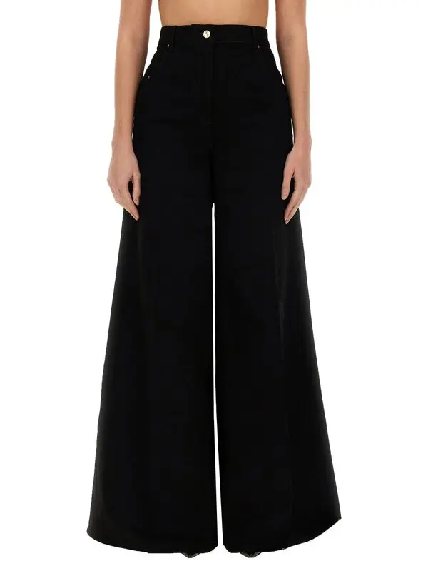 Nina Ricci Flared Pants Regular Fit - Black